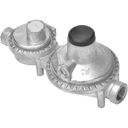 Horizontal Two Stage Propane Regulator, Inlet 1/4" Female NPT and ...