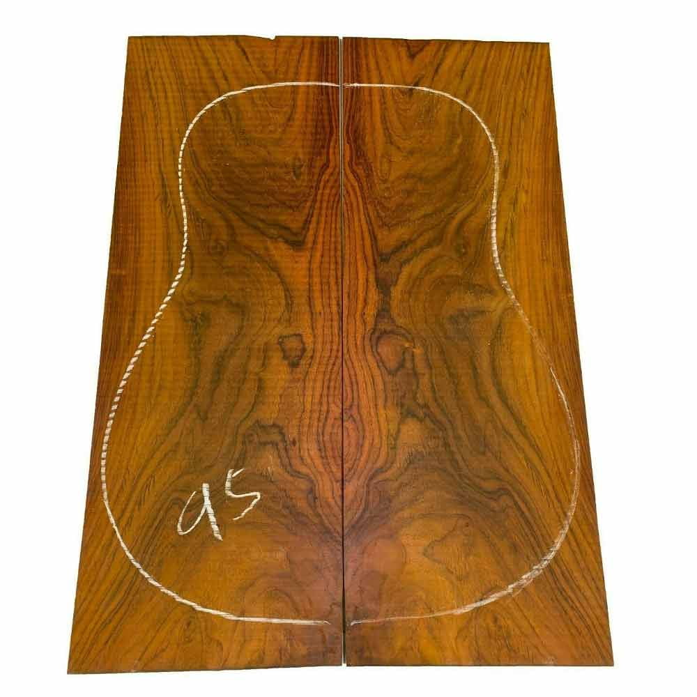 Cocobolo Bookmatched Guitar Drop Tops 21" x 7" x 1/4" - Unique and ...