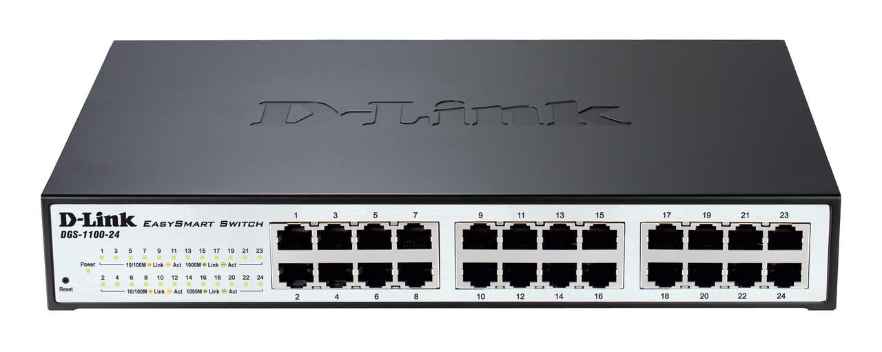 D-Link 24-Port EasySmart Gigabit Ethernet Switch, Desktop/Rack ...