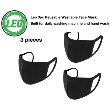 Face Mask 3 Pack Unisex Reusable Machine Wash for Men Women Made In USA ...