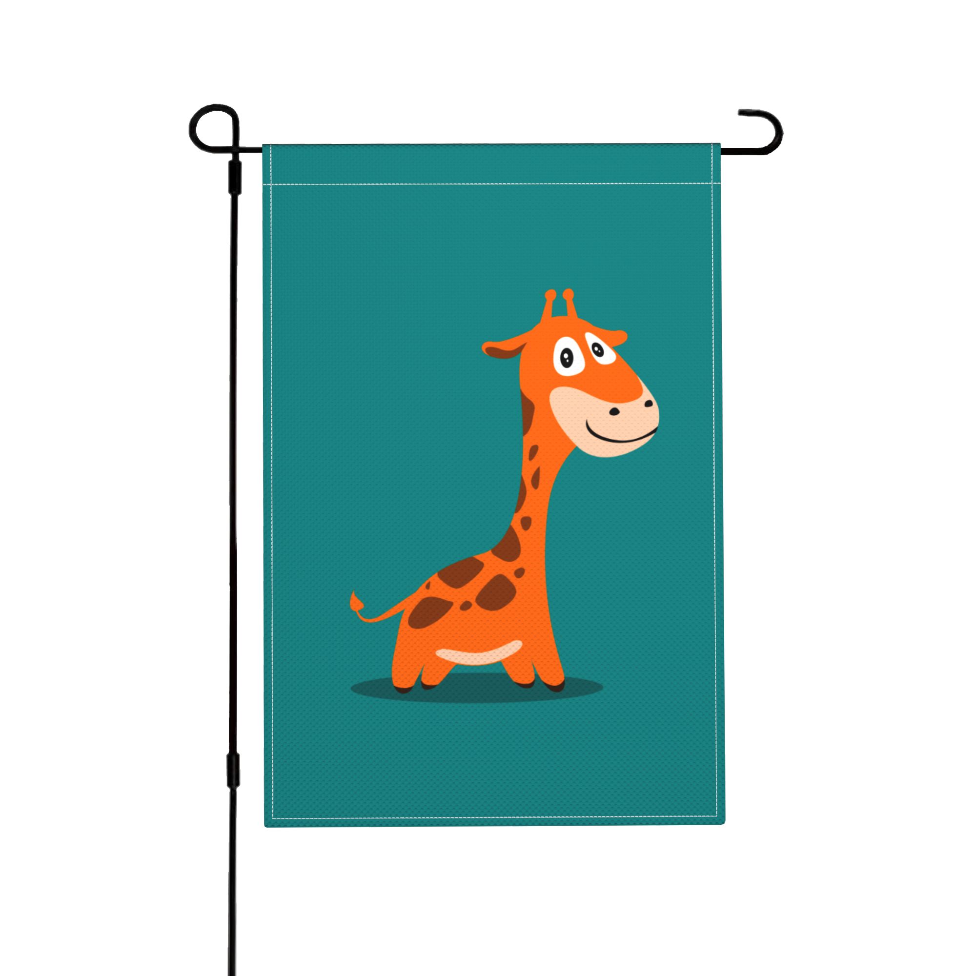 TEQUAN Cartoon Wild Cute Giraffe Garden Flags, 18 x 12 inch Double ...