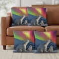 Bear Throw Pillow Covers 18 x 18 Inch Pillow Covers Set of 4 Decorative ...
