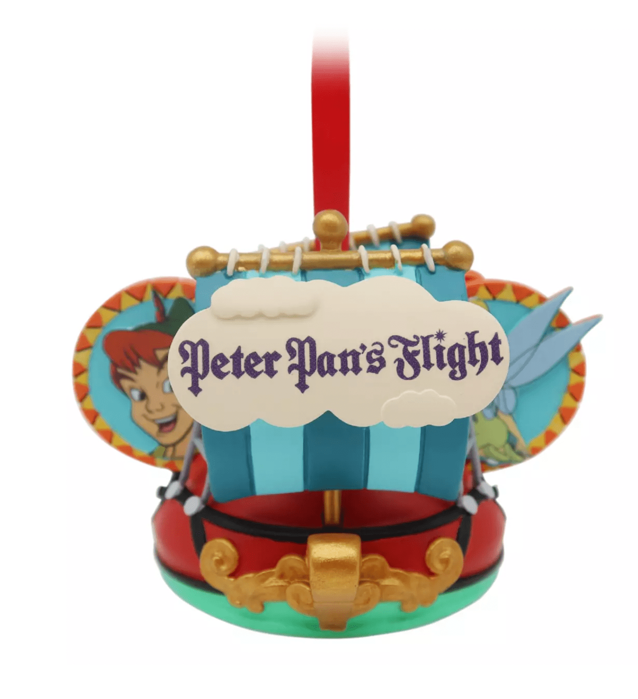 Disney Parks Peter Pan's Flight Ear Hat Christmas Ornament New with Tag ...