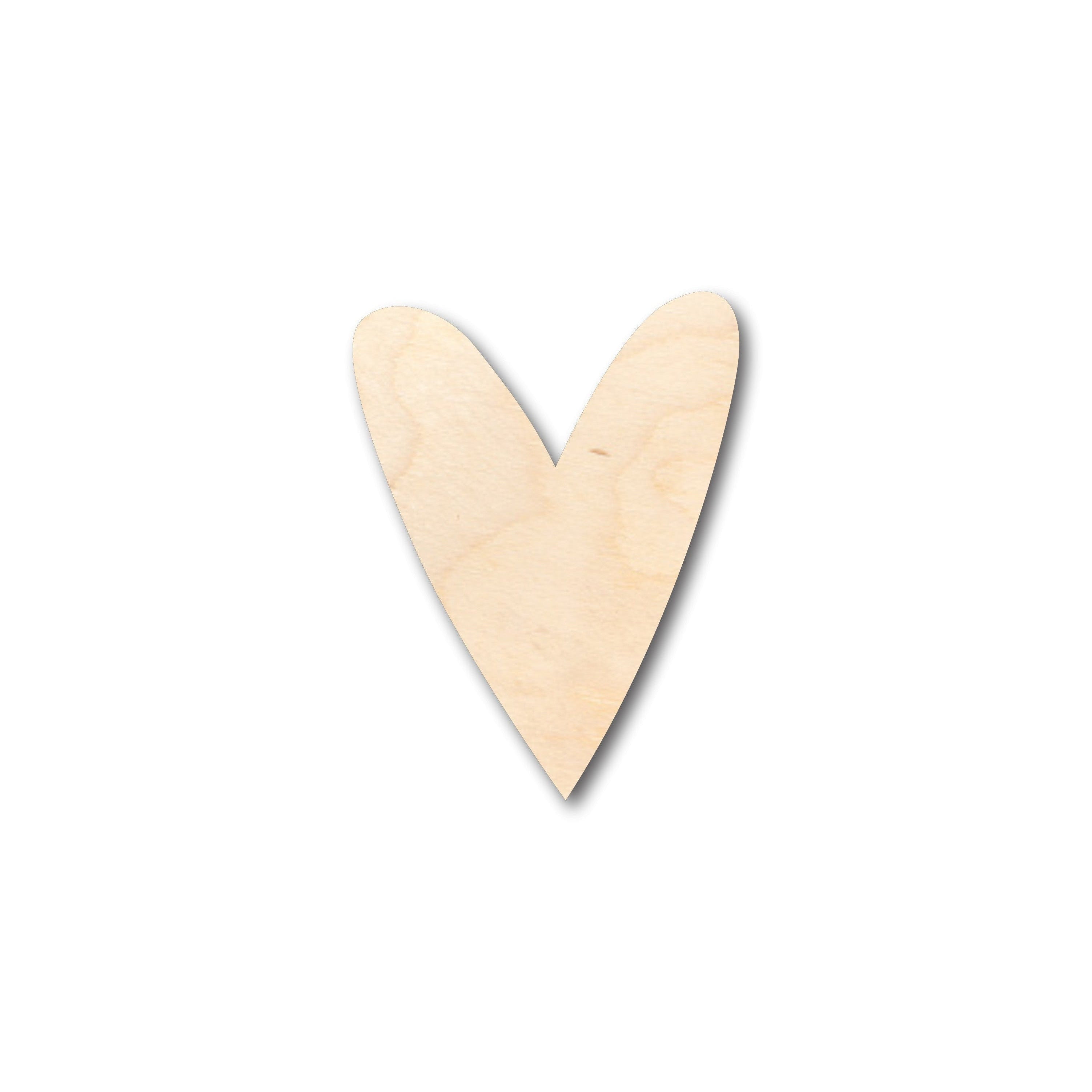 Unfinished Wood Primitive Heart Shape - Craft - up to 36" DIY 3" / 1/4 ...