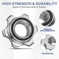 Dumbbell Collars, Barbell Spin Lock Hex Nuts Anti Slip Weight Clip 1 ...