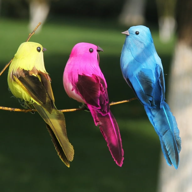 Artificial Bird Three-dimensional Eyes Long Tail Realistic Colorful Fake Animal Bird Garden Prop ...