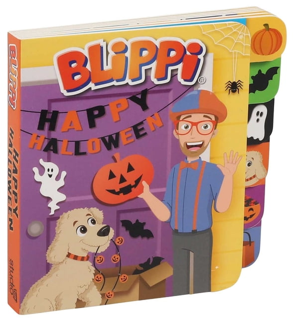 Board Books with Tabs: Blippi: Happy Halloween (Board book) - Walmart.com