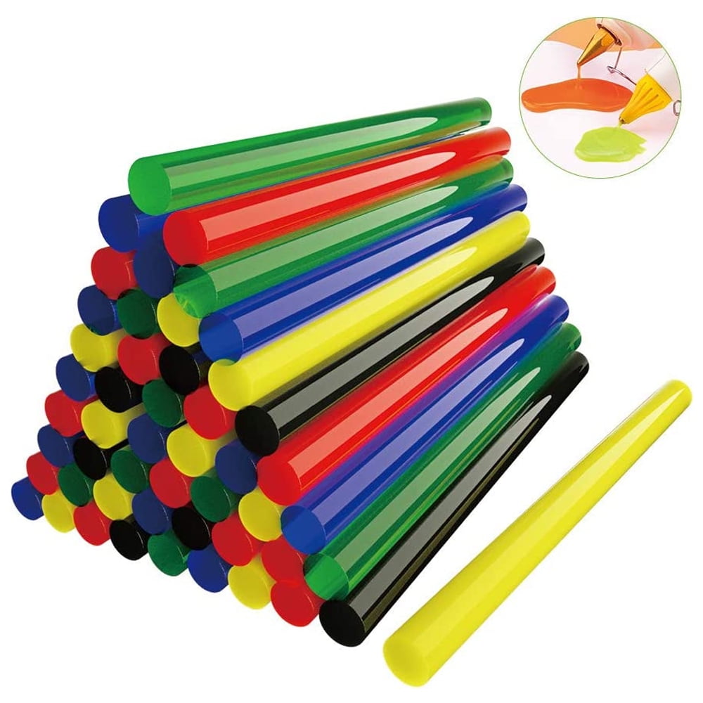 JUNWELL 10 Pcs 250mm Long 11mm Diameter Hot Color Glue Gun Adhesive ...