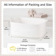 Cotton Rope Gift Basket Empty with Bags & Ribbons, Woven Baby Shower ...