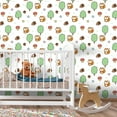 CHIHUT Boho Peel and Stick Wallpaper Squirrel Mushroom Self Adhesive ...