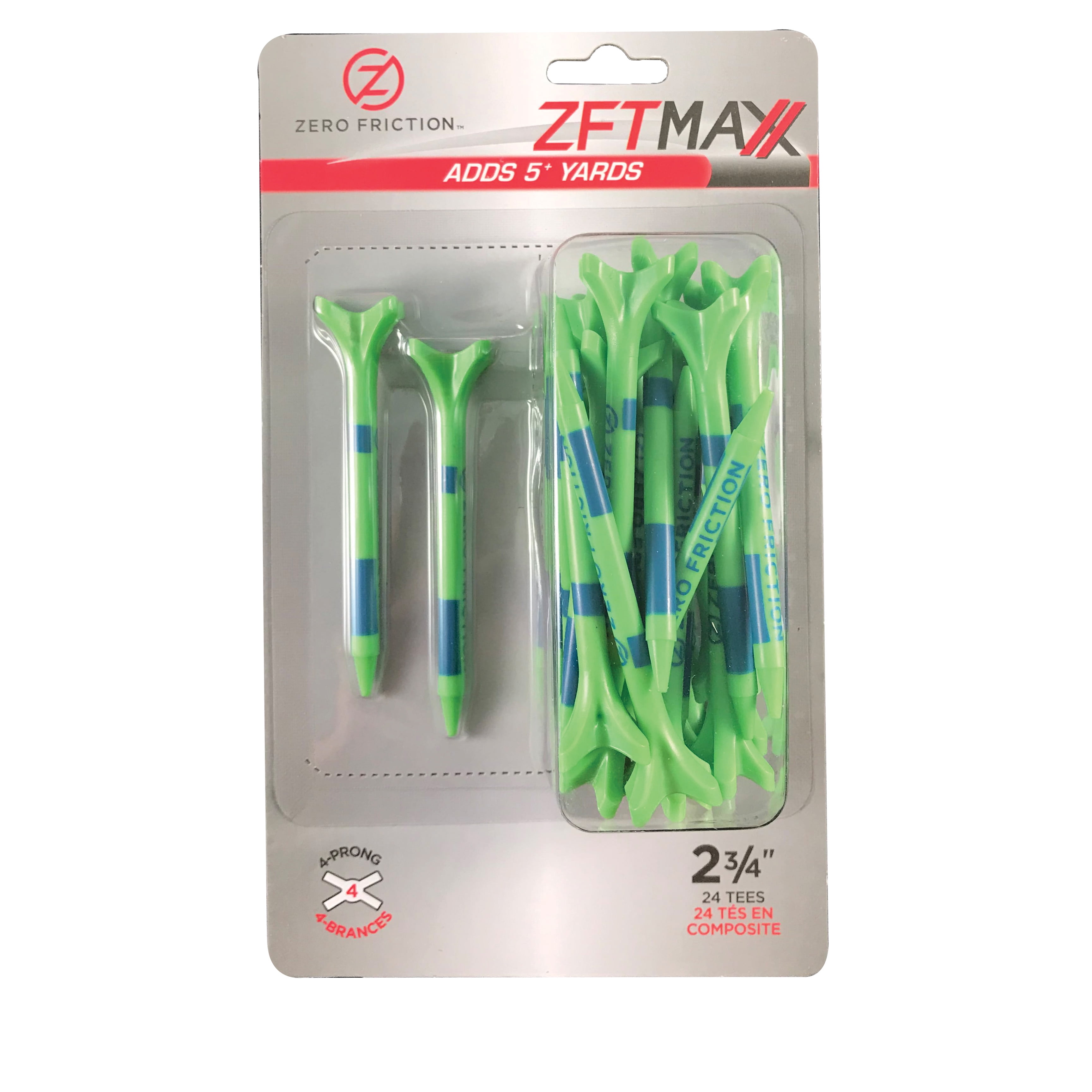 zero friction golf- 4 prong maxx golf tees - Walmart.com