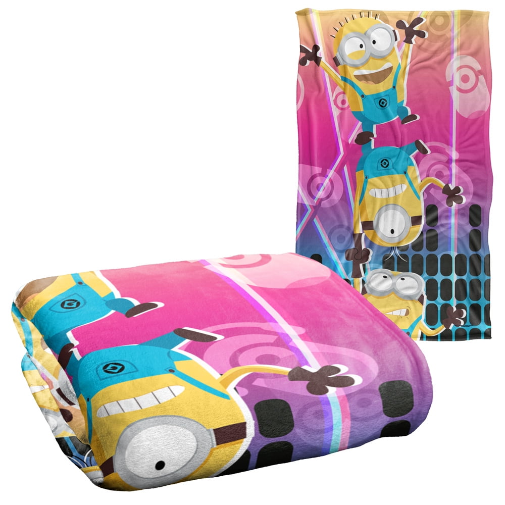 Minions CMYK Rave Silky Touch Super Soft Throw Blanket 36' x 58 ...