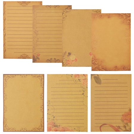56 Sheets Vintage Paper, Stationery Paper Aged Letter Paper 7 Unique ...