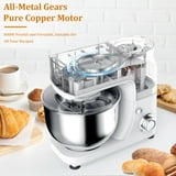 LINKChef Stand Mixer, 5.3QT Bowl, Dough Hook, Beater, Whisk, 6+P Speeds ...