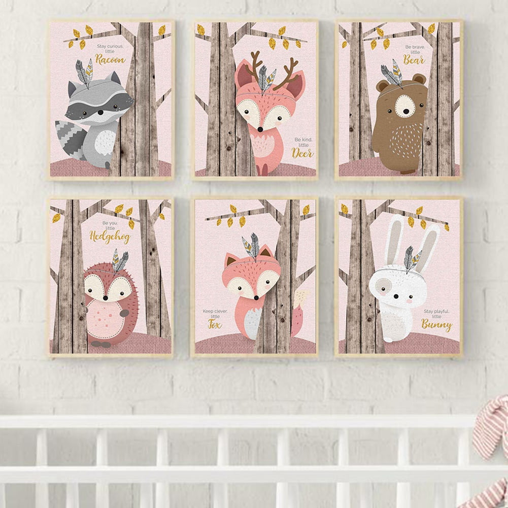 Click here for Lhcer Canvas Wall Art  6pcs 30x21cm Cute Cartoon A... prices