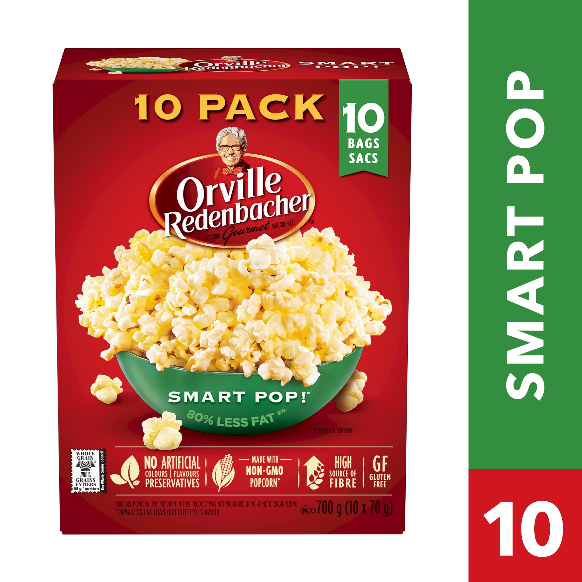 Orville Redenbacher Popcorn - Microwave Smart Pop! (10 bags x 70g ...