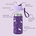 Bentgo Stainless Steel Double Wall Insulated Water Bottle 14 oz Unicorn ...