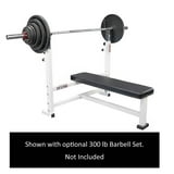Deltech Fitness Olympic Flat Bench Press, Gym Workout Weight, 750 lbs ...