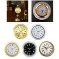 WINDLAND Compact 36mm Small Clock Fit Up Vintage Miniature Round Metal ...