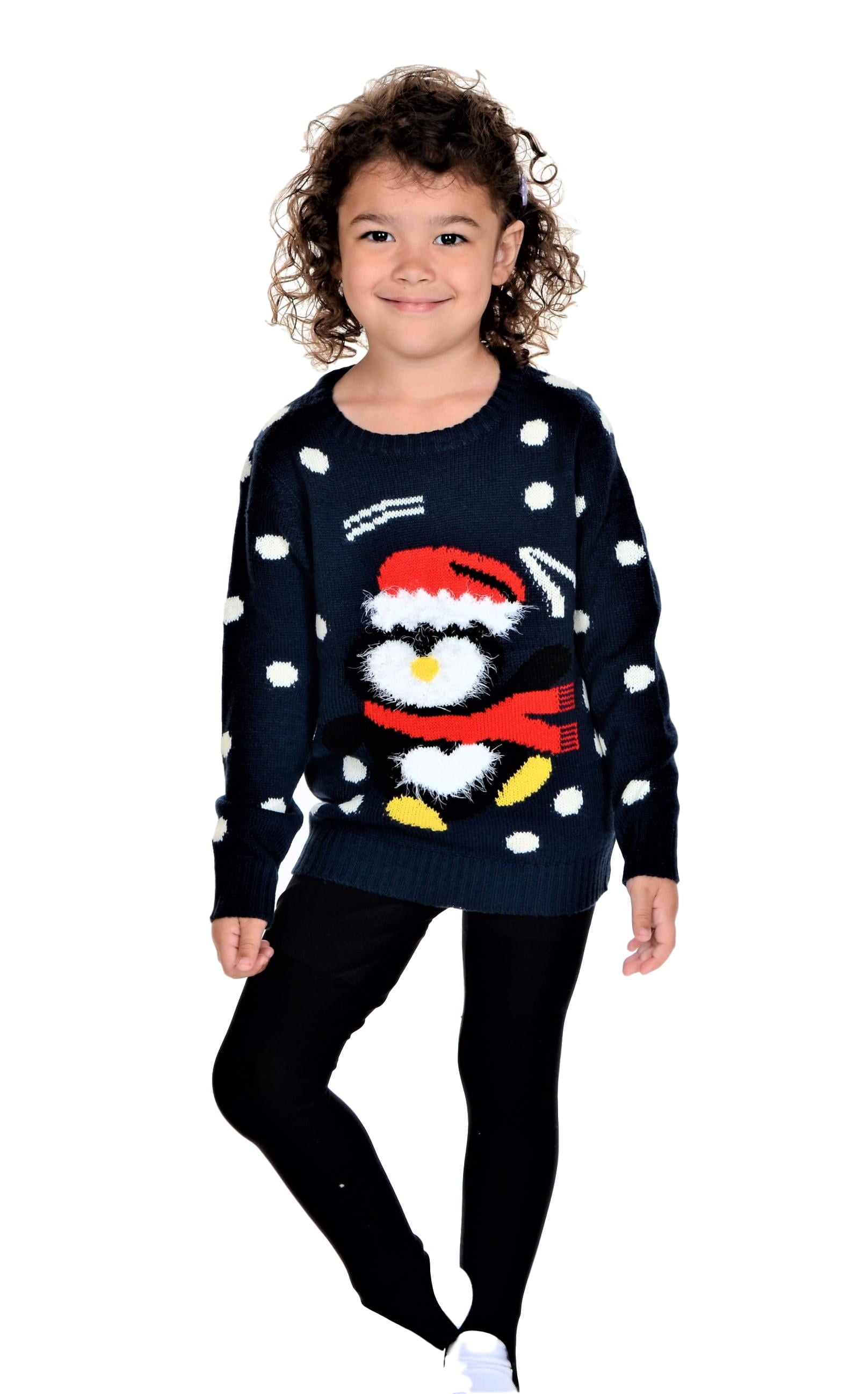 RWB Children's Peggy The Dancing Penguin Christmas Sweater Navy ...