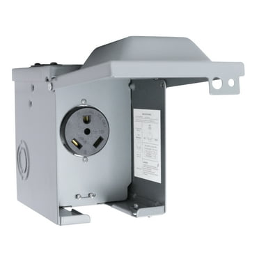 KIKIRV 30 Amp RV Power Outlet Box, NEMA TT-30R 125V RV Outdoor ...