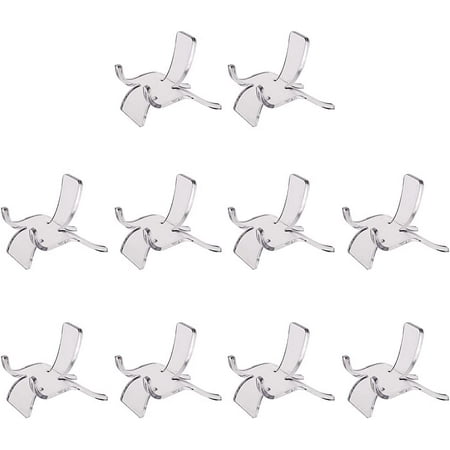 10 Pieces Acrylic Display Stands Acrylic Triangle Display Stand Easel ...