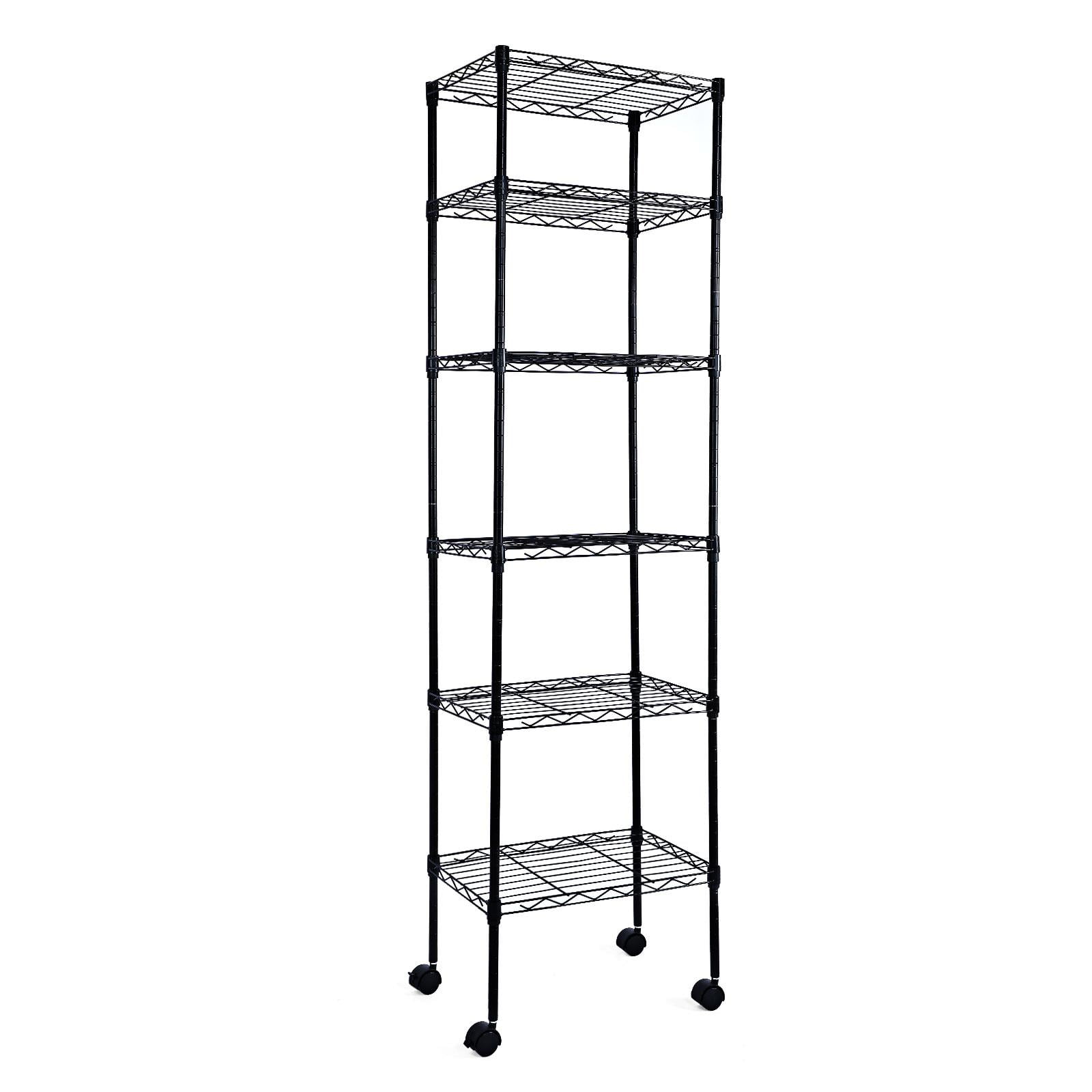 UBesGoo 6-Shelf Storage Rack, Heavy Duty Adjustable Wire Shelving with ...
