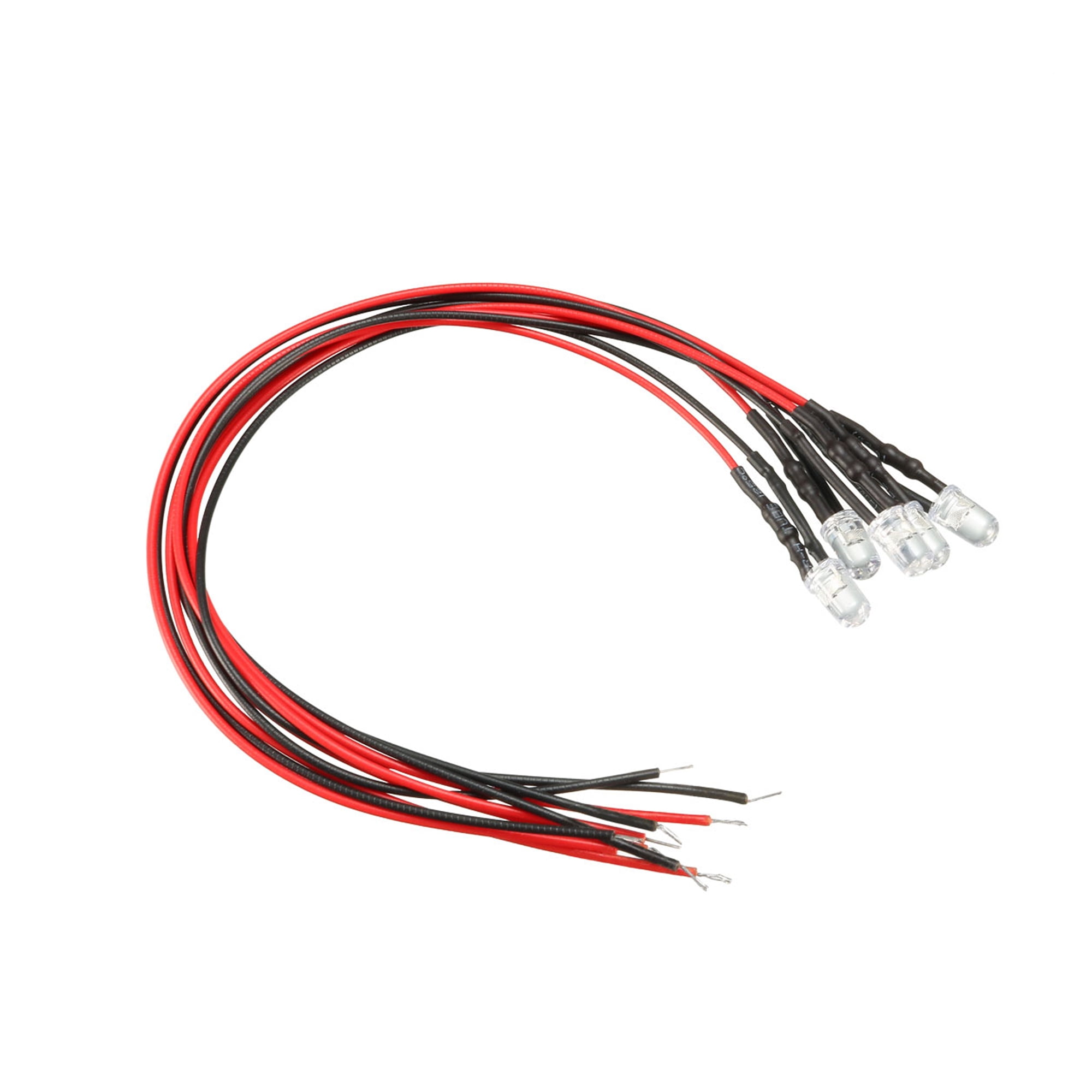 5 pcs 5mm led Pre Wired light RGB Slow Flash Flashing 20mA DC 3-6V 20cm ...