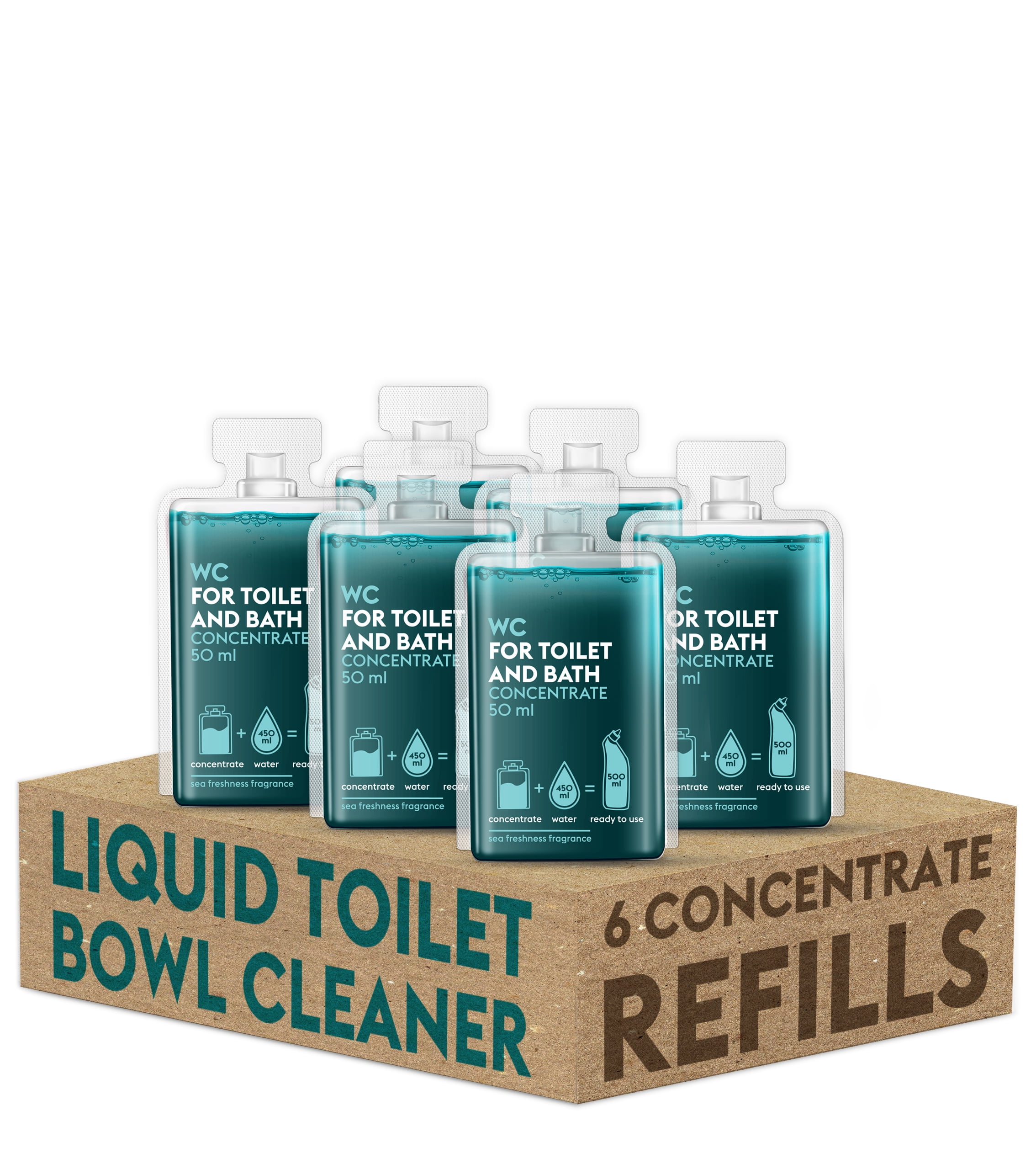 DutyBox WC 6 Capsule Packs - Liquid Toilet Bowl Cleaner - Walmart.com