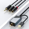 Youthyao Digital Coax to Analog and 3.5mm Stereo Cable for HDTV and ...