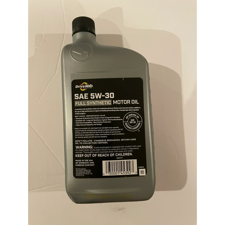 0W-20 Full Synthetic Motor Oil 08798-9163, 59% OFF
