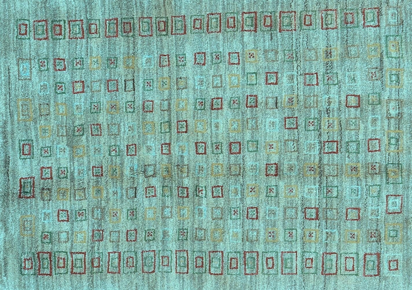 Ahgly Company Indoor Rectangle Abstract Light Blue Contemporary Area ...