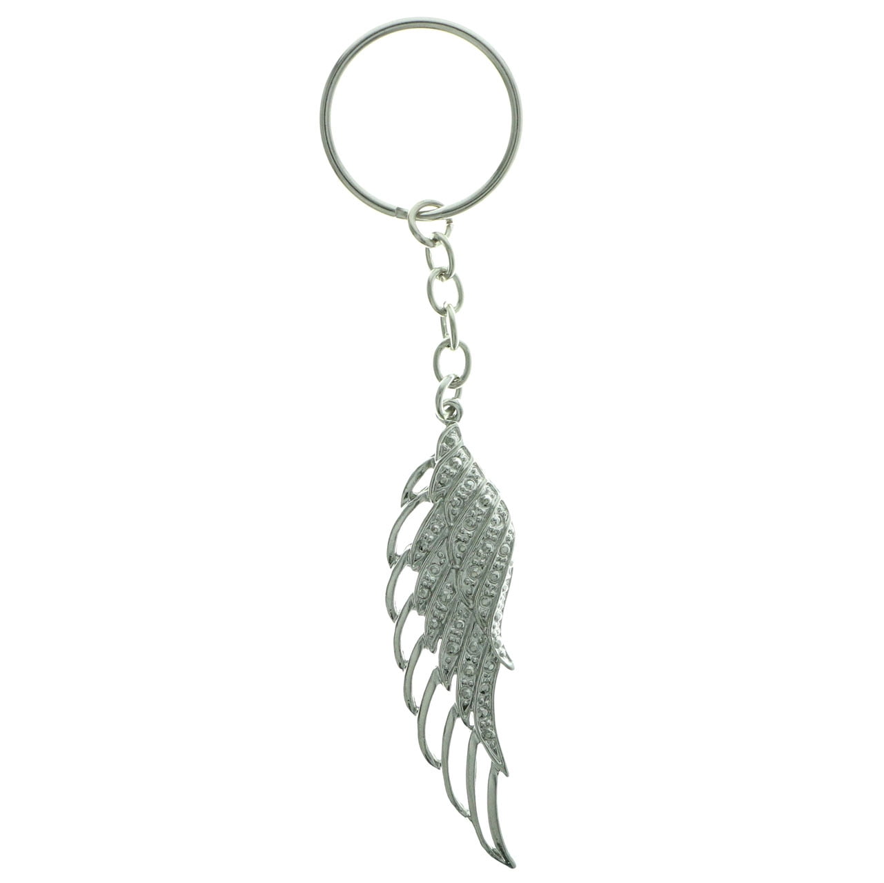 Angel Wing Keychain Silver-Tone - Walmart.com
