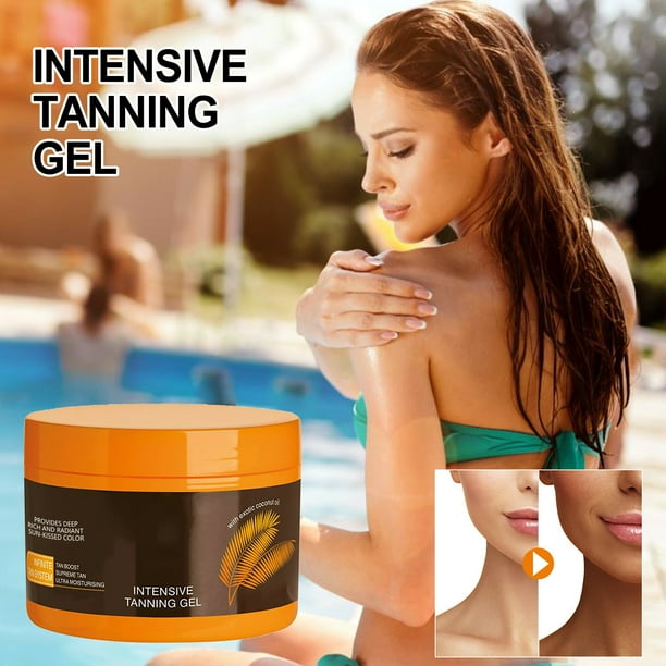 Intensive Tanning Gel, Natural Tanning Accelerator Paste Gel Tanning Creams For Sunbeds ...