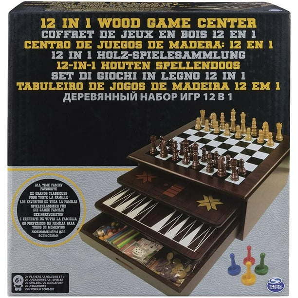 12-in-1 Wooden Game Centre - Walmart.ca