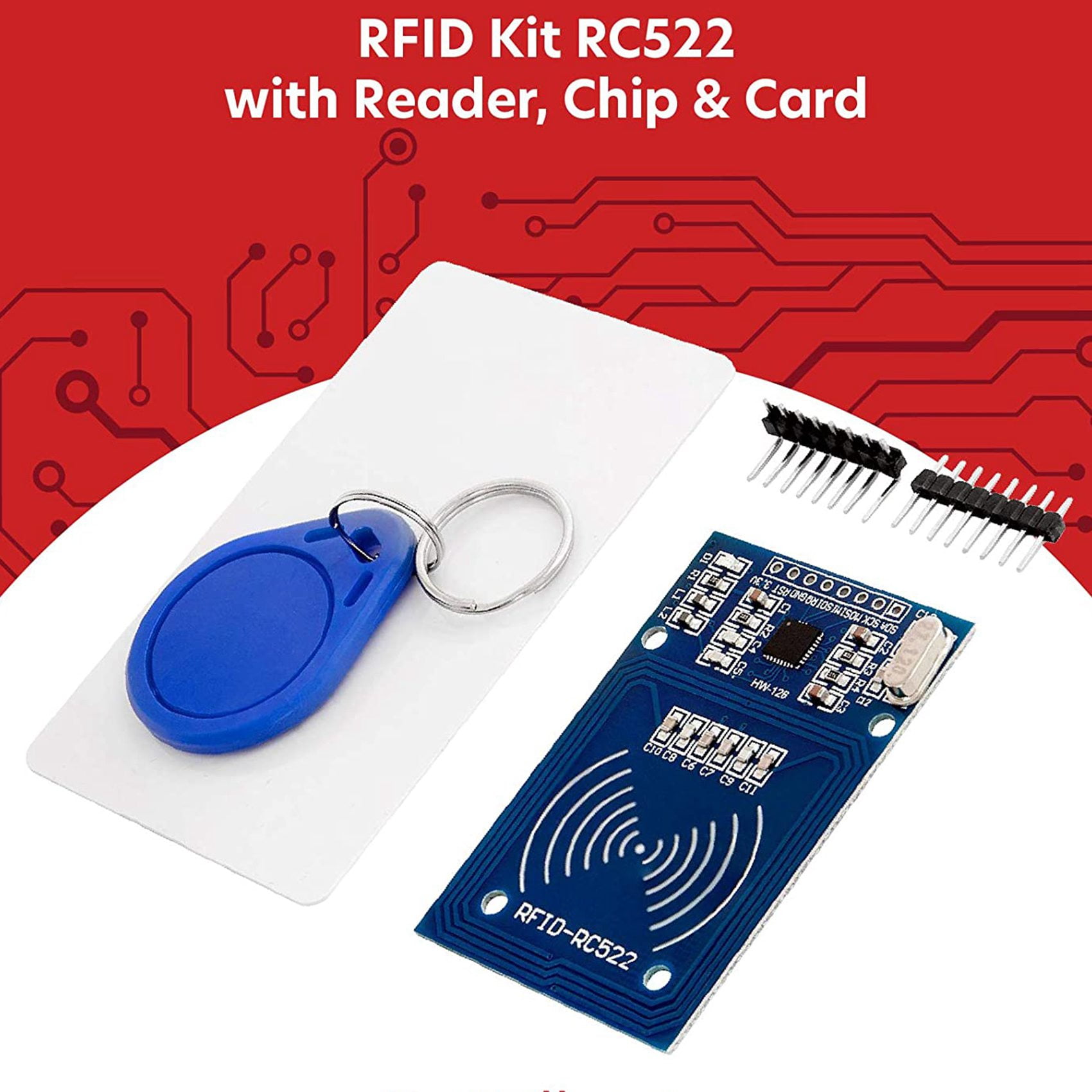 Buy RFID Kit RC522 with Reader, Chip and Card 13.56 MHz SPI Compatible ...