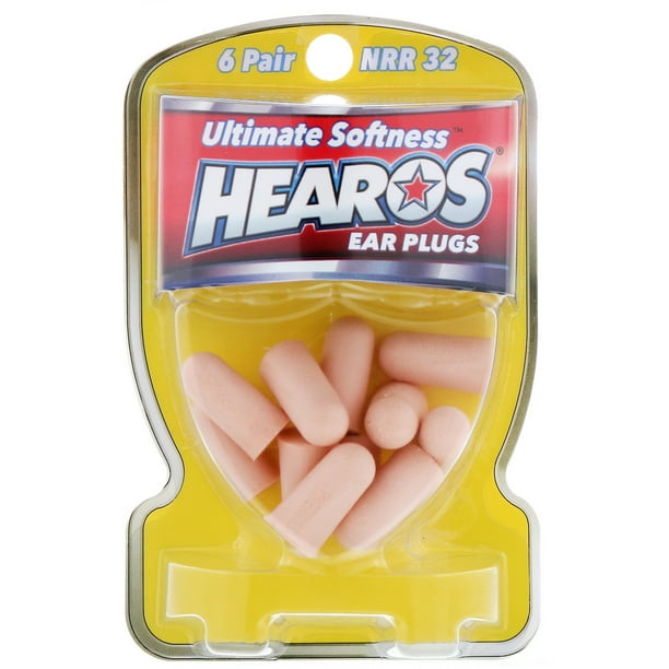 Hearos Ultimate Softness Series Ear Plugs, 6 Pairs - Walmart.com ...