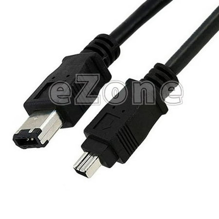 High Performance 4-pin to 6 pin IEEE 1394 a Firewire 400 iLink cable (6 ...