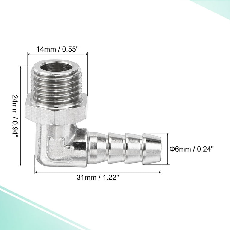 Hose Barb Fitting Dimensions