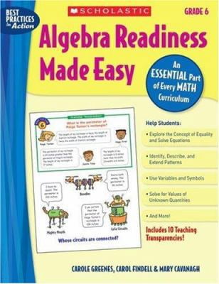 Pre-Owned Algebra Readiness Made Easy: Grade 6: An Essential Part of ...