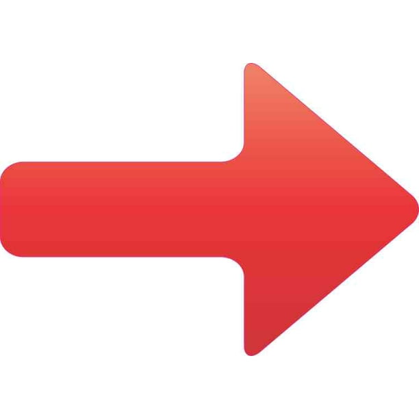 5in x 3.5in Red Fade Arrow Sticker - Walmart.com