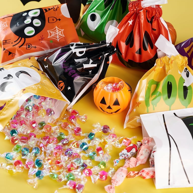 Halloween Goodie Bags With Candy Halloween: Candy Corn Favor Bags