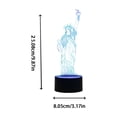 9.87 Inch Acrylic Pattern Night Light 7 Color Changing Touch Control ...