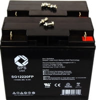 SPS Brand 12V 22Ah Replacement Battery for Enduring CB 18 12 scooter (2 ...