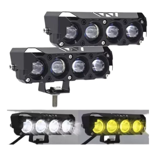 Faros Auxiliares Luz Doble Color Led 30w Para Auto Moto 2pcs | Walmart ...