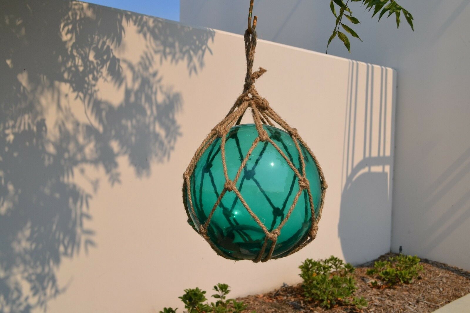 Reproduction Turquoise Glass Float Fishing Ball 12" - Walmart.com