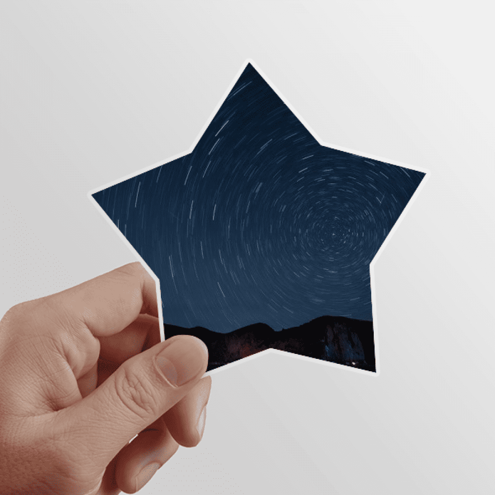 Landscape Stars Lights Night Sky Star Sticker Paster Vinyl Car Tags ...