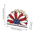 4th of July Patriotic Sunflower Wooden Napkin Holder, Red White Blue ...
