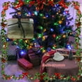 7Ft Pre-Lit Artificial Christmas Tree with 450 Color-Changing LED ...