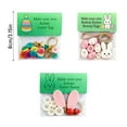 Button Easter Ornament Craft Kits, Make Your Own Button Bunny Easter Egg Carrot Decorations, DIY ...